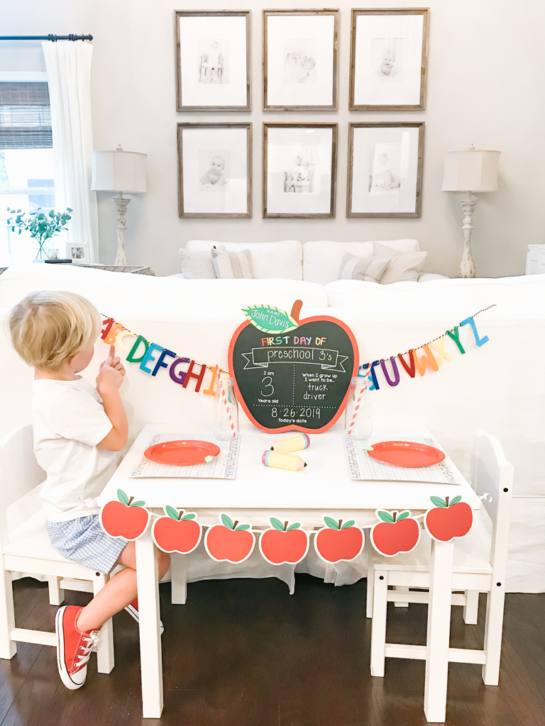 John Davis’ First Day of School + Back to School Breakfast Table - Home ...