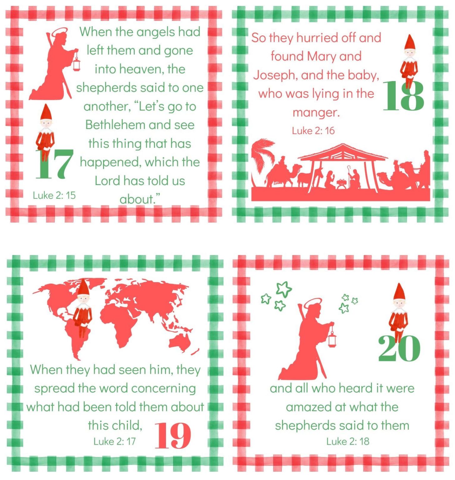 Jesus-Centered Elf on the Shelf with Daily Scripture Cards - Home and ...