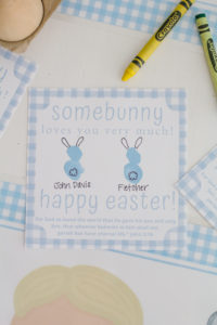 Bunny Thumbprint Art for Children with Free Easter Printable - Home and ...